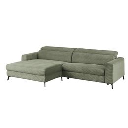 KAWOLA ECKSOFA LAISKA Gr&uuml;n Cord