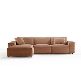 KAWOLA ECKSOFA RANI Braun Cord