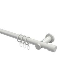GARDINENSTANGE Platon Santo 320 cm (geteilt in 2 x 160 cm), 1-l&auml;ufig, 20 mm &Oslash; Wei&szlig;