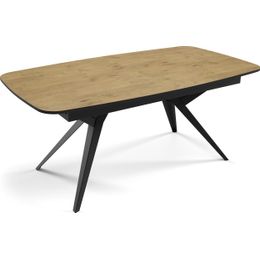 ESSTISCH Soren ausziehbar rechteckig oval, Eiche Hell Braun 180-380/100/76 cm