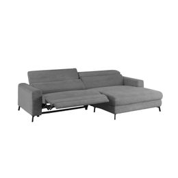 KAWOLA ECKSOFA LAISKA Grau Cord Relaxfunktion