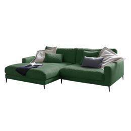 KAWOLA ECKSOFA CARA Smaragdgr&uuml;n Cord