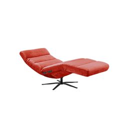 KAWOLA RELAXLIEGE ALINA Rot Cord Relaxfunktion, Drehbar (360&deg;)