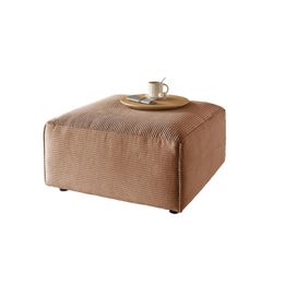 KAWOLA POLSTERHOCKER RANI Braun Cord