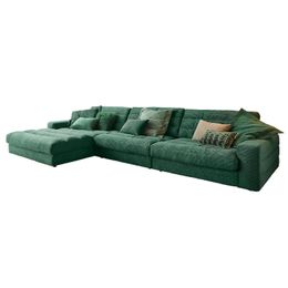 KAWOLA ECKSOFA XL LANA Smaragdgr&uuml;n Cord