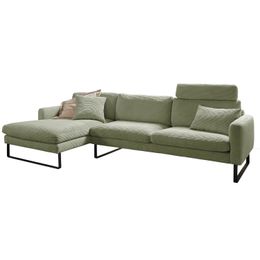 KAWOLA ECKSOFA RICARDA Dunkelgr&uuml;n Cord