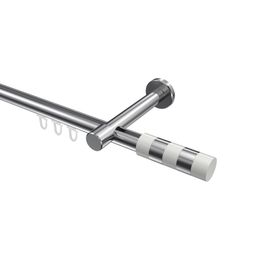 GARDINENSTANGE INNENLAUF Prestige Mavell 600 cm (geteilt in 3 x 200 cm), 1-l&auml;ufig, 20 mm &Oslash; Chrom