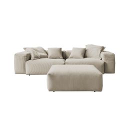 KAWOLA SOFA CELESTE Cremewei&szlig; Cord
