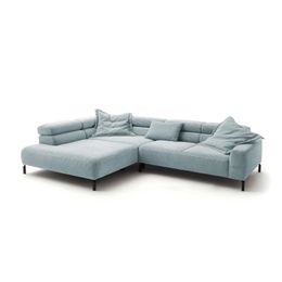 KAWOLA ECKSOFA DELIA Hellblau Cord