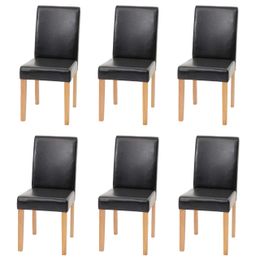 MCW ESSZIMMERSTUHL Hochglanz Schwarz 6er-Set