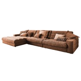 KAWOLA ECKSOFA XL LANA Braun Cord