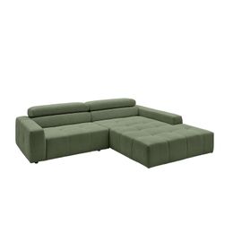 KAWOLA ECKSOFA RENO Gr&uuml;n Cord