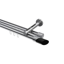 GARDINENSTANGE INNENLAUF Siteno Verano 200 cm, 2-l&auml;ufig, 20 mm &Oslash; Chrom