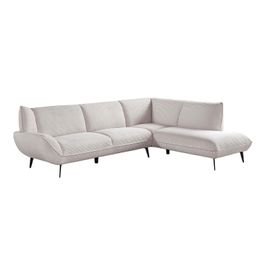 KAWOLA ECKSOFA CALLA Cremewei&szlig; Cord