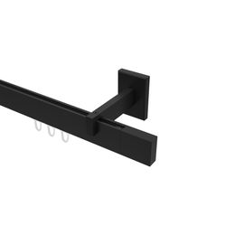 GARDINENSTANGE INNENLAUF Smartline Lox 480 cm (geteilt in 3 x 160 cm), 1-l&auml;ufig, 14x35 mm Schwarz