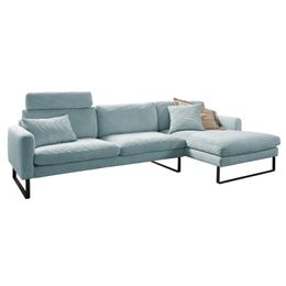 KAWOLA ECKSOFA RICARDA Hellblau Cord