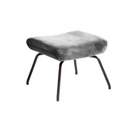 KAWOLA HOCKER LOTTE Silber Velvet