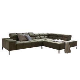 KAWOLA ECKSOFA NELSON Dunkelgr&uuml;n Velvet