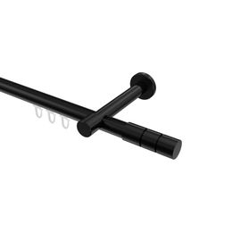GARDINENSTANGE INNENLAUF Prestige Elanto 320 cm (geteilt in 2 x 160 cm), 1-l&auml;ufig, 20 mm &Oslash; Schwarz