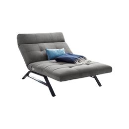 KAWOLA LIEGE MIT MOTORISCHER RELAXFUNKTION AMERIVA Grau Velvet Relaxfunktion