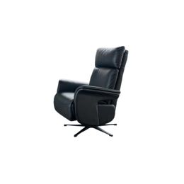 KAWOLA RELAXSESSEL NAMA Schwarz Leder Relaxfunktion