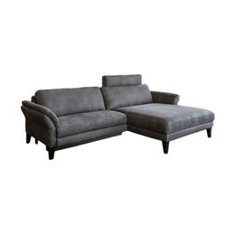 KAWOLA ECKSOFA MIT MOTORISCHER RELAXFUNKTION MALTA Grau Webstoff Relaxfunktion