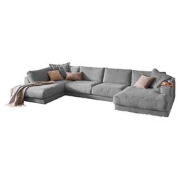 KAWOLA WOHNLANDSCHAFT MADELINE Grau Cord