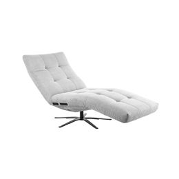 KAWOLA RELAXLIEGE LETICIA Silber Cord Drehbar (360&deg;), Relaxfunktion