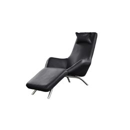 KAWOLA RELAXLIEGE CAVAL Schwarz Leder
