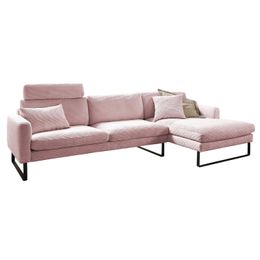 KAWOLA ECKSOFA RICARDA Pink Cord