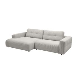 KAWOLA ECKSOFA XL MIKA Hellgrau Cord