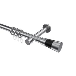 GARDINENSTANGE Prestige Tanara 540 cm (geteilt in 3 x 180 cm), 1-l&auml;ufig, 20 mm &Oslash; Chrom