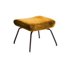KAWOLA HOCKER LOTTE Gelb Velvet