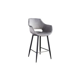 KAWOLA BARHOCKER ZAJA Grau Velvet