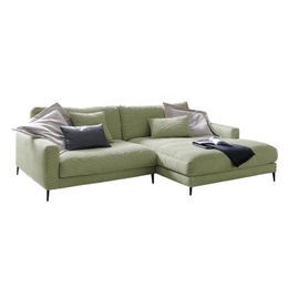 KAWOLA ECKSOFA CARA Gr&uuml;n Cord