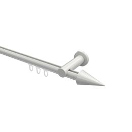GARDINENSTANGE INNENLAUF Platon Savio 480 cm (geteilt in 3 x 160 cm), 1-l&auml;ufig, 20 mm &Oslash; Wei&szlig;