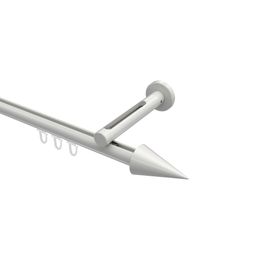 GARDINENSTANGE INNENLAUF Siteno Savio 600 cm (geteilt in 3 x 200 cm), 1-l&auml;ufig, 20 mm &Oslash; Wei&szlig;