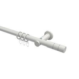 GARDINENSTANGE Platon Elanto 360 cm (geteilt in 2 x 180 cm), 1-l&auml;ufig, 20 mm &Oslash; Wei&szlig;