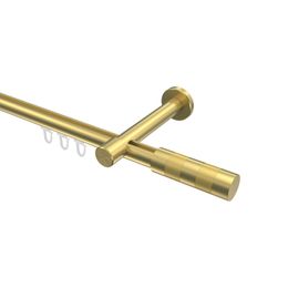 GARDINENSTANGE INNENLAUF Prestige Mavell 540 cm (geteilt in 3 x 180 cm), 1-l&auml;ufig, 20 mm &Oslash; Messing-Optik