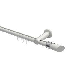 GARDINENSTANGE INNENLAUF Platon Verano 420 cm (geteilt in 3 x 140 cm), 1-l&auml;ufig, 20 mm &Oslash; Wei&szlig;
