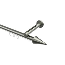 GARDINENSTANGE INNENLAUF Siteno Savio 480 cm (geteilt in 3 x 160 cm), 1-l&auml;ufig, 20 mm &Oslash; Edelstahl-Optik