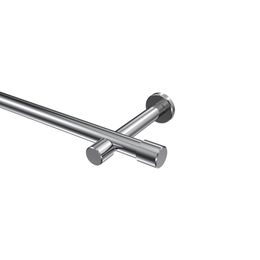 GARDINENSTANGE Prestige Santo 600 cm (geteilt in 3 x 200 cm), 1-l&auml;ufig (ohne Ringe), 20 mm &Oslash; Chrom
