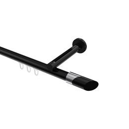 GARDINENSTANGE INNENLAUF Siteno Verano 140 cm, 1-l&auml;ufig, 20 mm &Oslash; Schwarz