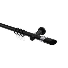GARDINENSTANGE Platon Verano 160 cm, 1-l&auml;ufig, 20 mm &Oslash; Schwarz