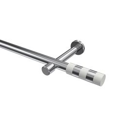 GARDINENSTANGE Prestige Mavell 360 cm (geteilt in 2 x 180 cm), 1-l&auml;ufig (ohne Ringe), 20 mm &Oslash; Chrom