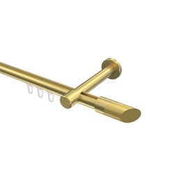 GARDINENSTANGE INNENLAUF Prestige Verano 540 cm (geteilt in 3 x 180 cm), 1-l&auml;ufig, 20 mm &Oslash; Messing-Optik