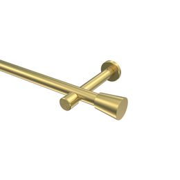 GARDINENSTANGE Prestige Sitra 540 cm (geteilt in 3 x 180 cm), 1-l&auml;ufig (ohne Ringe), 20 mm &Oslash; Messing-Optik
