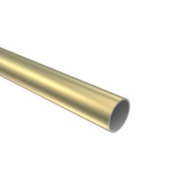 RUNDROHR 140 cm, 20 mm &Oslash; Messing-Optik