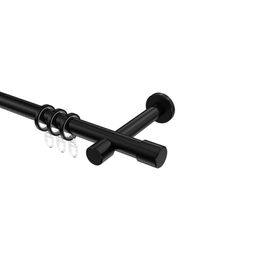 GARDINENSTANGE Prestige Santo 120 cm, 1-l&auml;ufig, 20 mm &Oslash; Schwarz