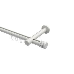 GARDINENSTANGE INNENLAUF Prestige Estana 360 cm (geteilt in 2 x 180 cm), 1-l&auml;ufig, 20 mm &Oslash; Wei&szlig;